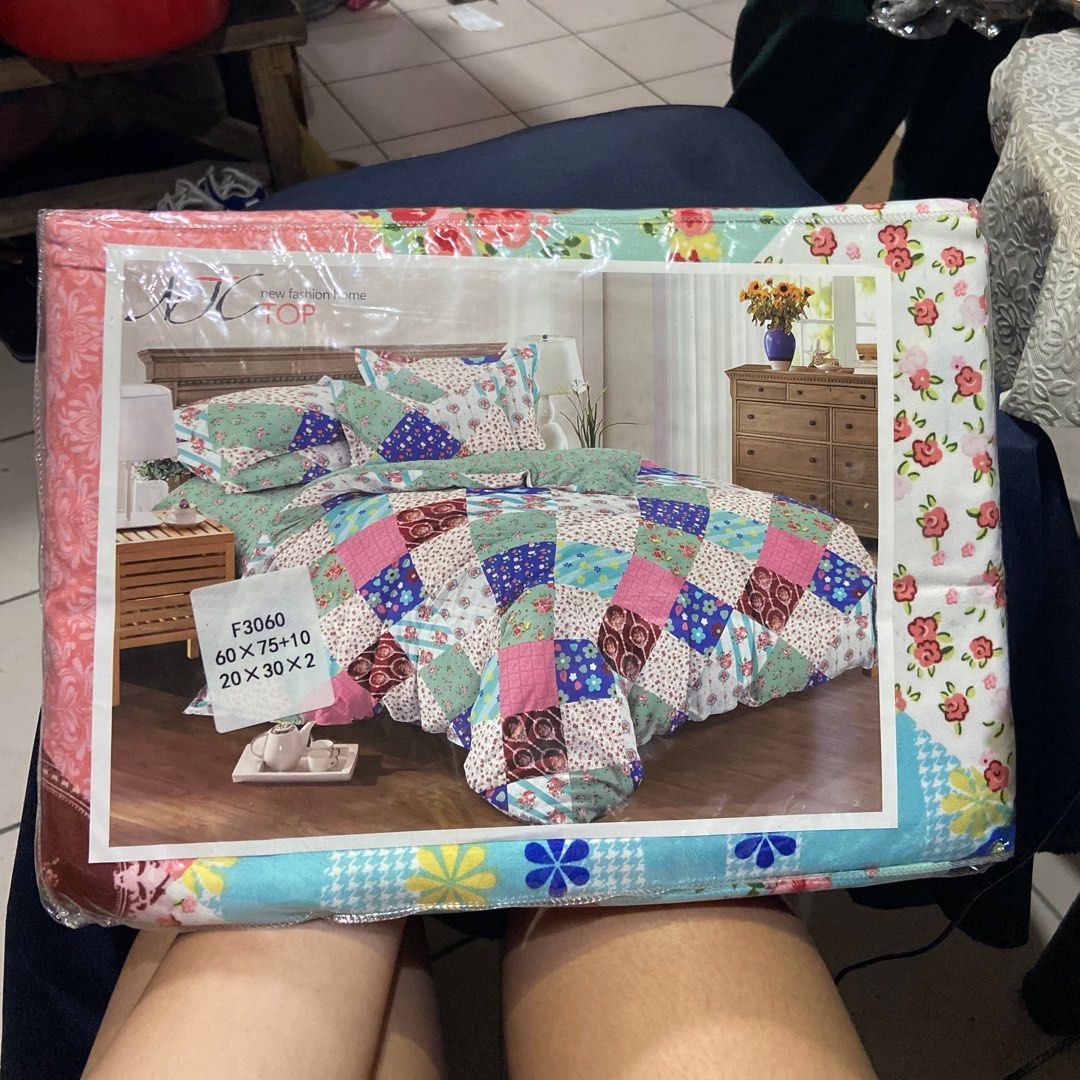 3 IN 1 QUEEN SIZE BEDHSEET SET, Furniture & Home Living, Bedding ...