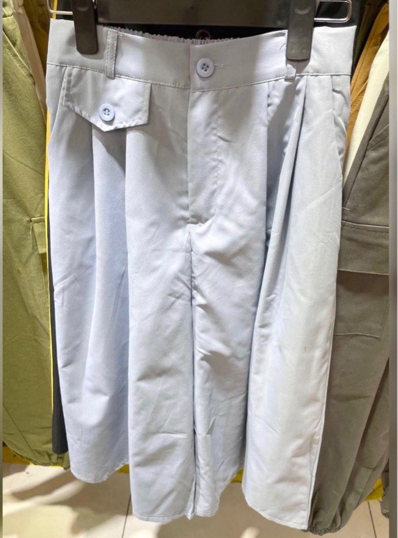 [7 COLORS] Stylenanda Aline Wide Leg Berms / Capri Culotte Pants, Women ...