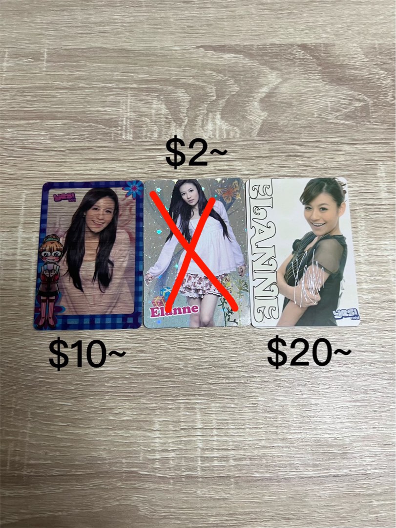 滿30送5張｜江若琳 Elanne Yes卡 絕版yescard, 興趣及遊戲, 收藏品及紀念品, 明星周邊 - Carousell