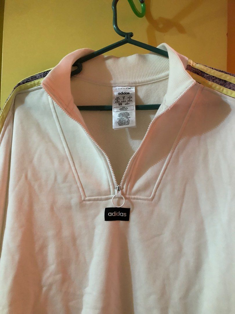 Adidas half zip pullover, Women's Fashion, Activewear on Carousell