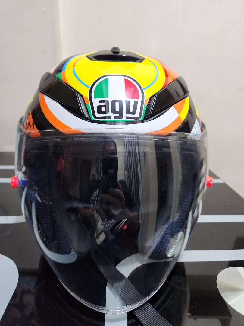 AGV K5 JET ELEMENTS PREMIUM HALF FACE HELMET, Motorbikes, Motorbike ...
