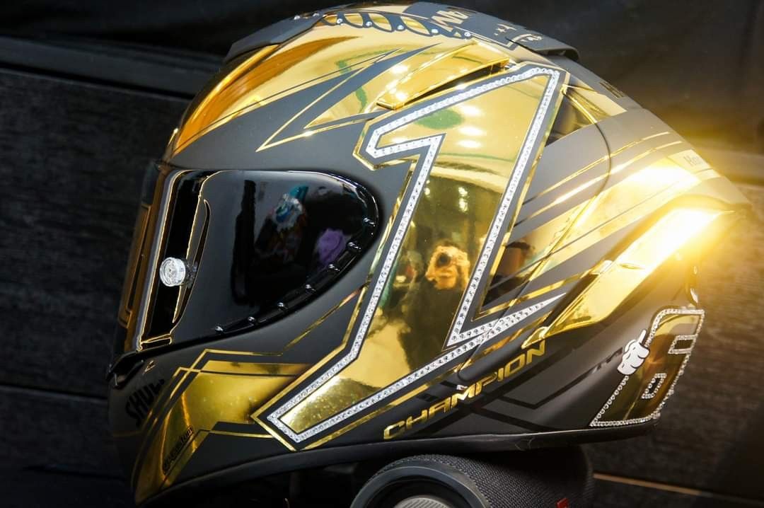 AGV Pista Shoei Arai Chrome racing helmet airbrush services ...