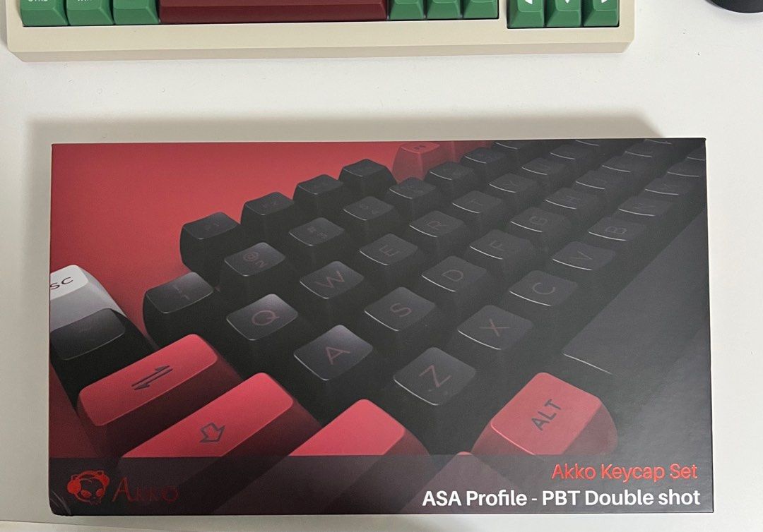 AKKO Bred Keycaps Set (158 Keys) ASA Profile / PBT Doubleshot ...