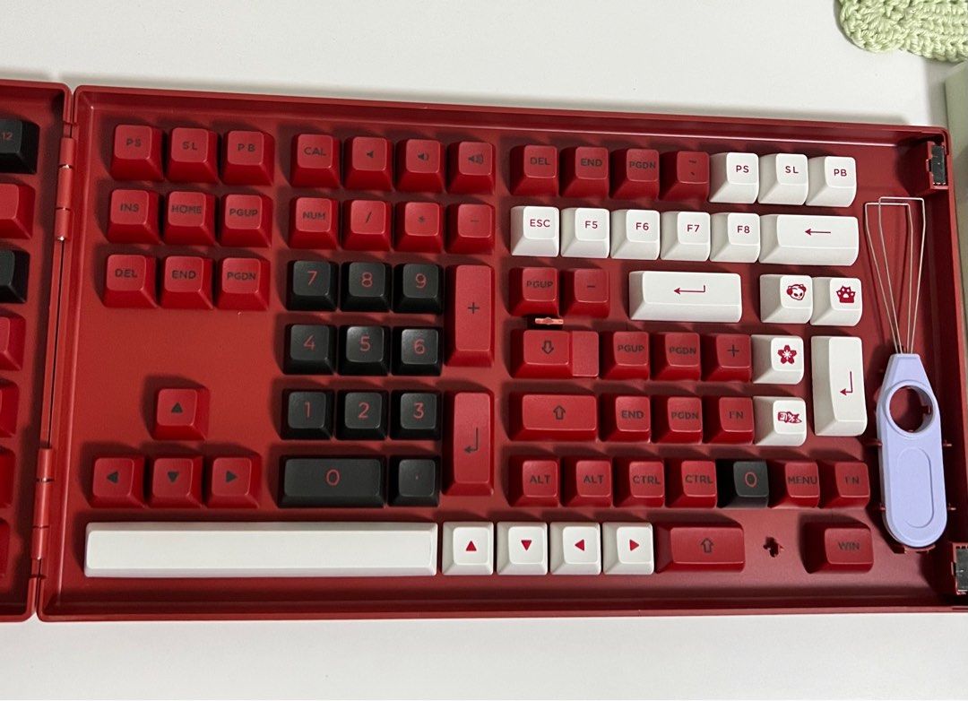 AKKO Bred Keycaps Set (158 Keys) ASA Profile / PBT Doubleshot ...