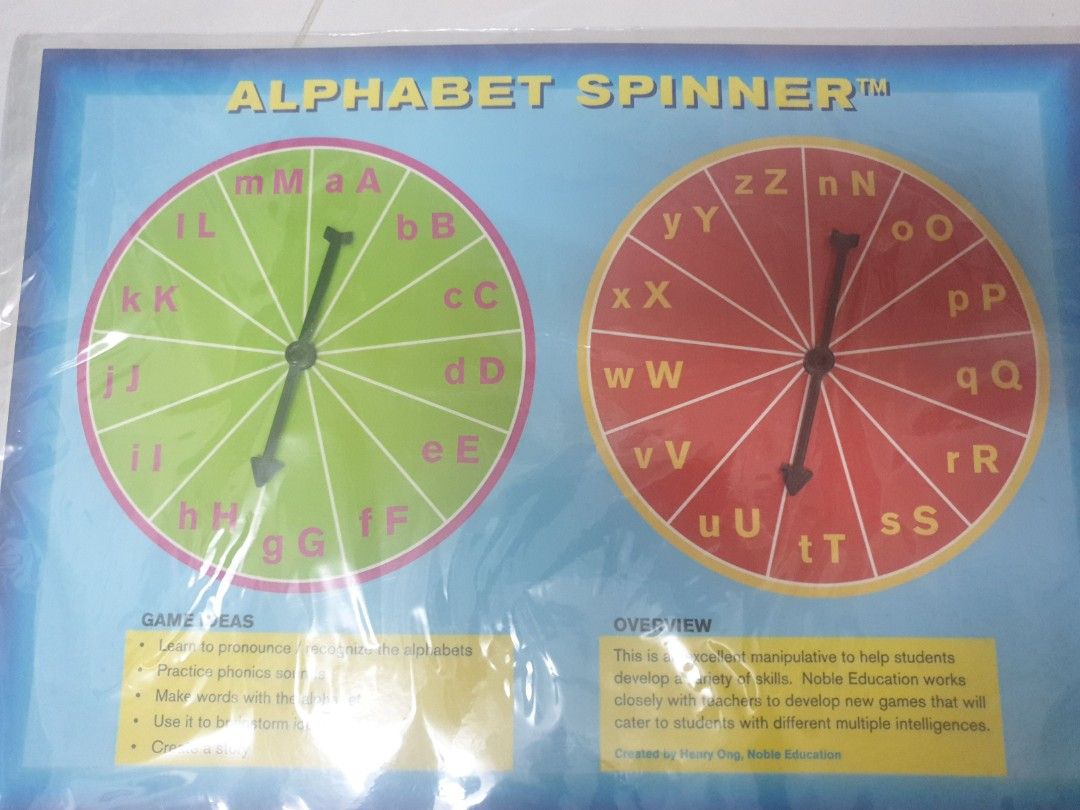 Alphabet Spinner, Hobbies & Toys, Toys & Games on Carousell