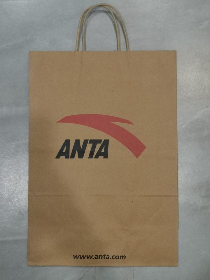 ANTA Kraft paper shopping bag, Sports Equipment, Other Sports Equipment ...
