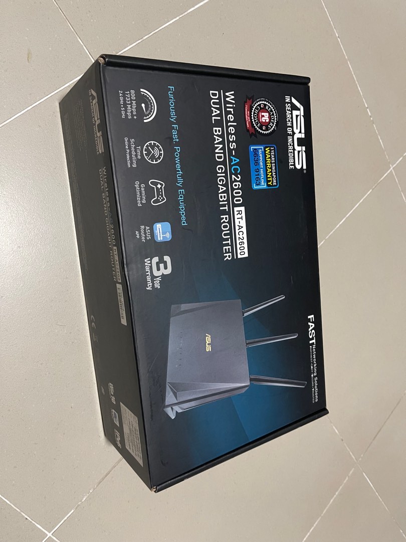 Asus Router-AC2600 DUAL BAND GIGABIT ROUTER., Computers & Tech, Parts ...