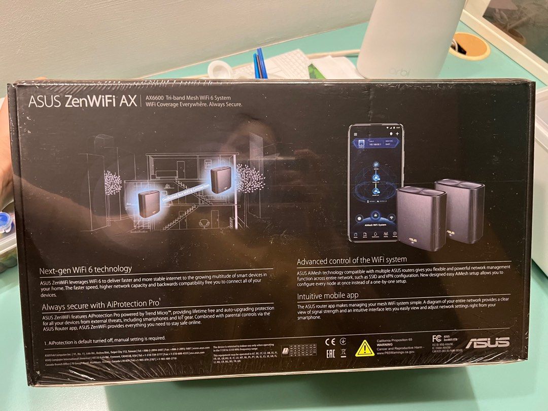 ASUS ZenWiFi XT8 2pack AX6600 Triband Mesh Wifi 6, Computers & Tech ...