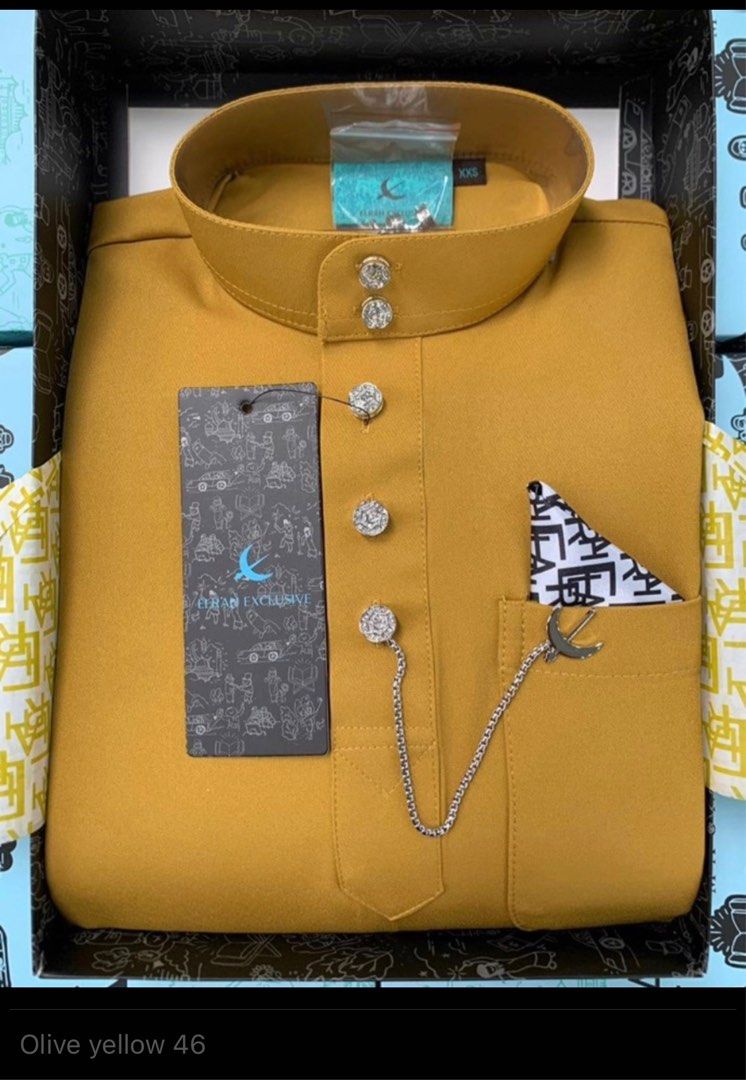 Baju Melayu Elrah Exclusive Tahun 2023, Men's Fashion, Muslim Wear ...