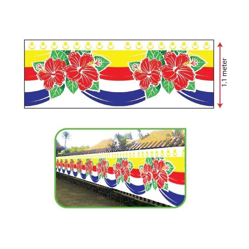 Banner Bunga Raya Rekaan Batik, Hobbies & Toys, Stationery & Craft ...