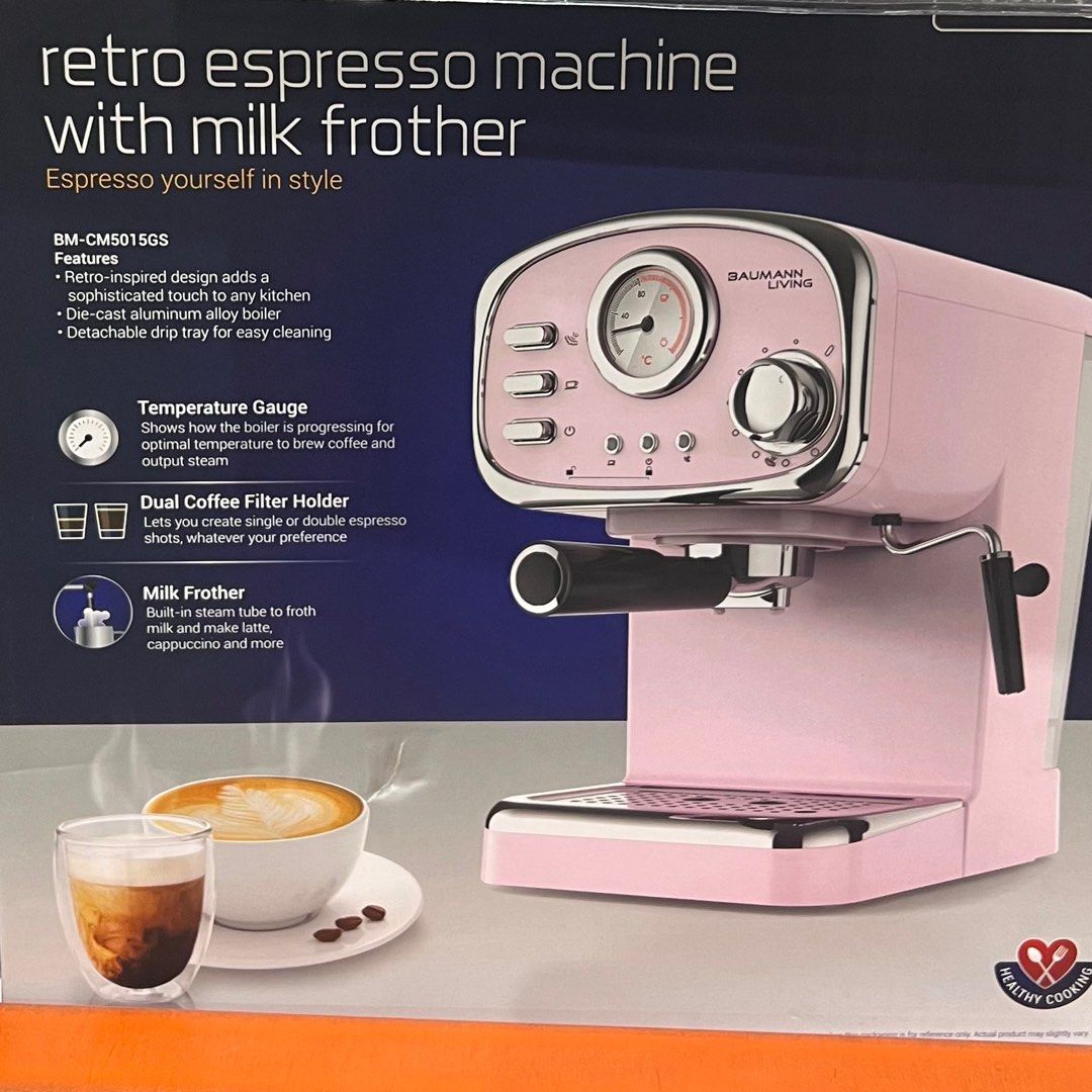 Baumann Retro Espresso Machine, Furniture & Home Living, Bathroom ...