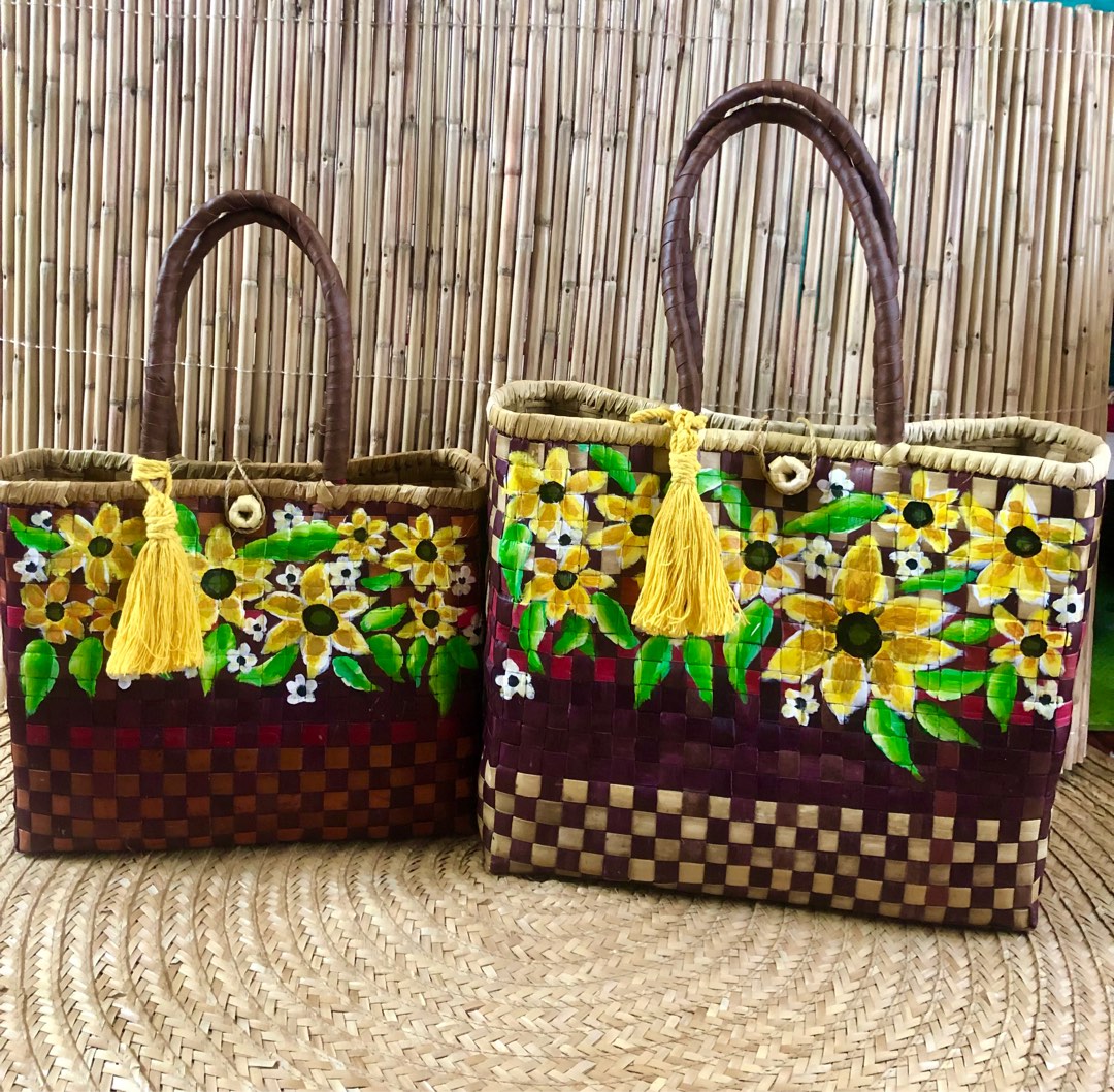 Bayong bags made from Pandan, Women's Fashion, Bags & Wallets, Beach ...