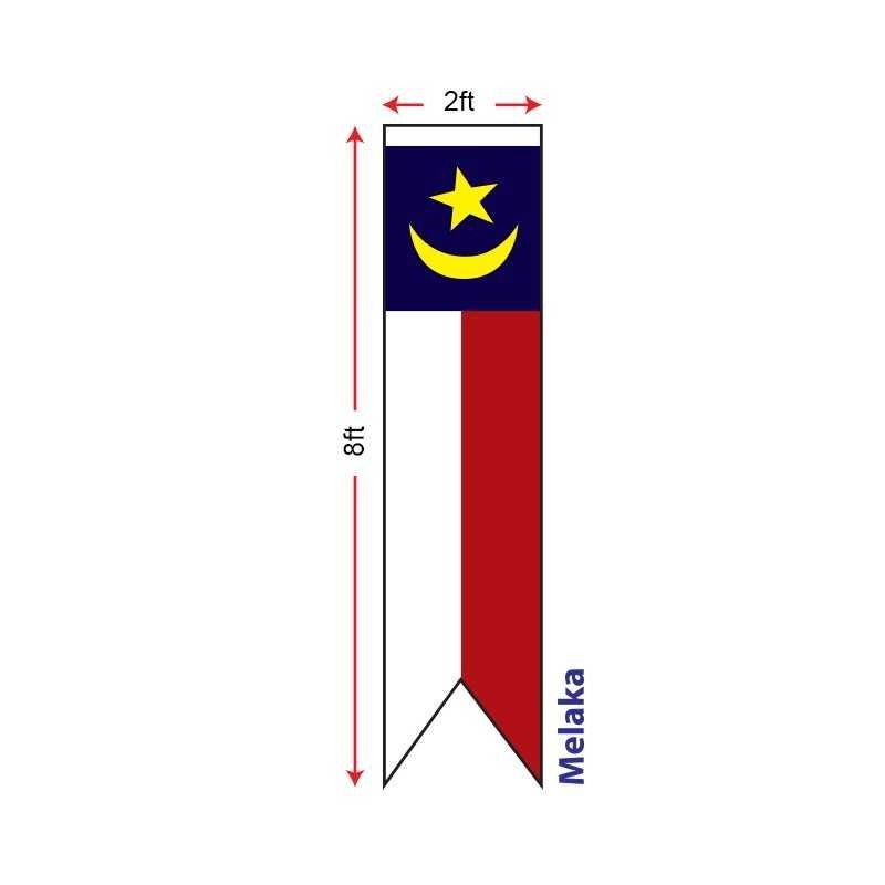 Bendera Melaka (Polyester) 2 x 8ft, Hobbies & Toys, Stationery & Craft ...