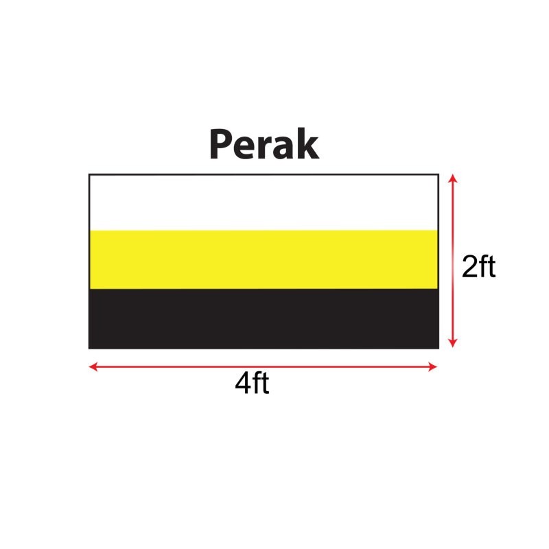 Bendera Perak (Polyester) 2 x 4ft, Hobbies & Toys, Stationery & Craft ...
