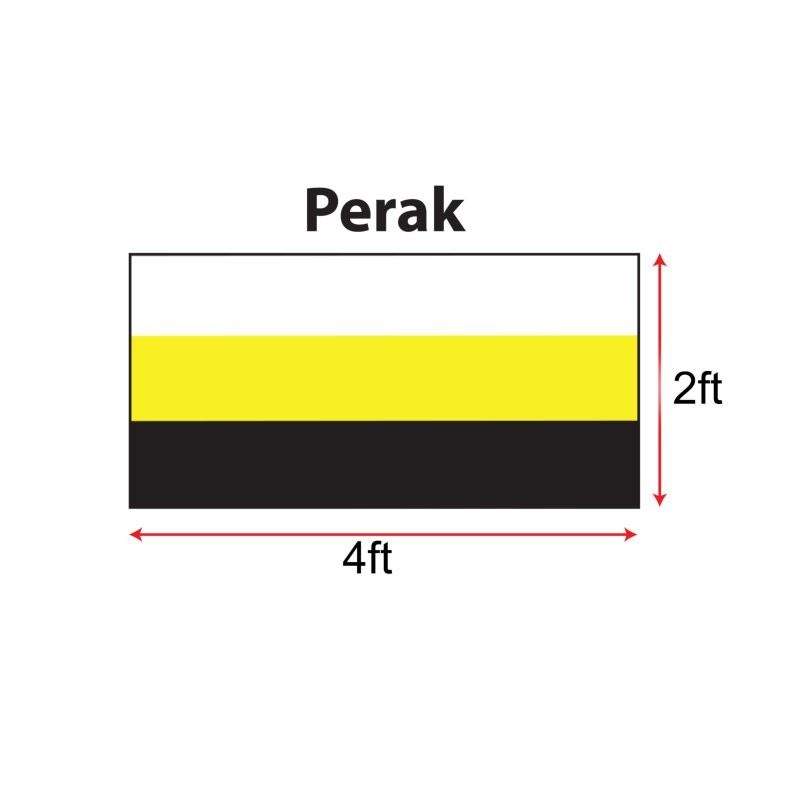 Bendera Perak (Polyester) 2 x 4ft, Hobbies & Toys, Stationery & Craft ...