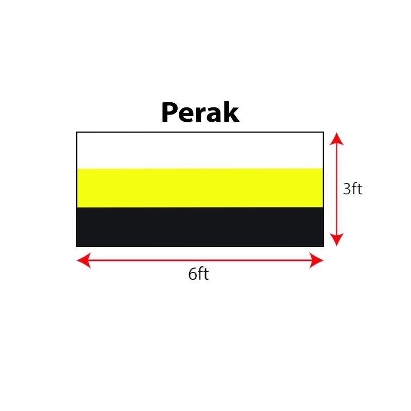 Bendera Perak (Polymesh) 3 x 6ft, Hobbies & Toys, Stationery & Craft ...