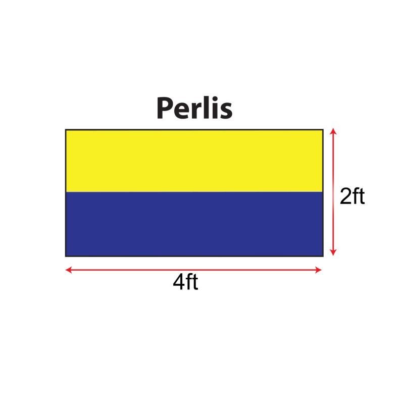 Bendera Perlis (Polyester) 2 x 4ft, Hobbies & Toys, Stationery & Craft ...