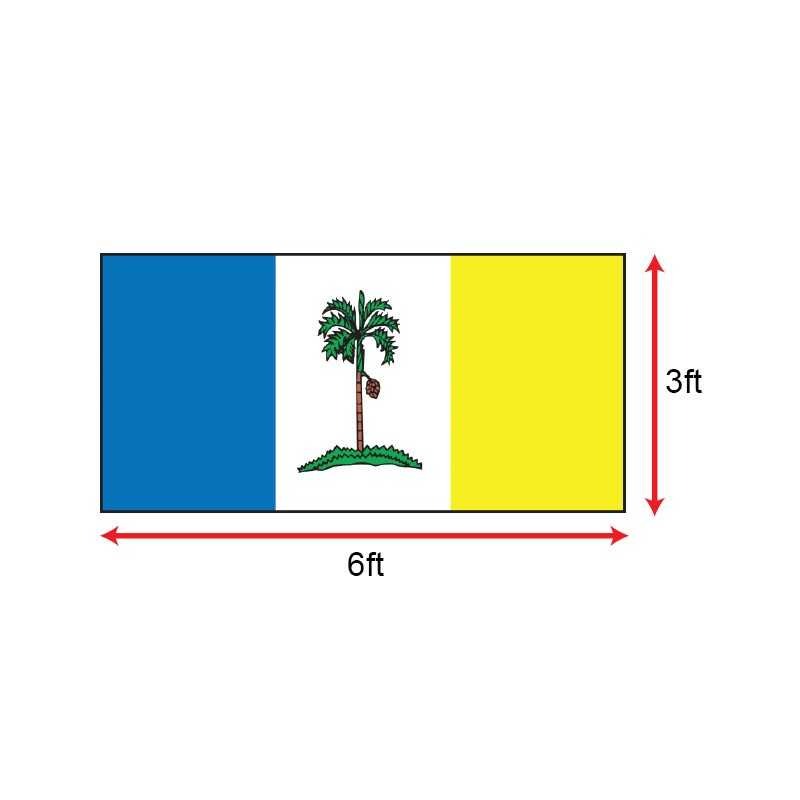 Bendera Pulau Pinang (Polyester) 3 x 6ft, Hobbies & Toys, Stationery ...
