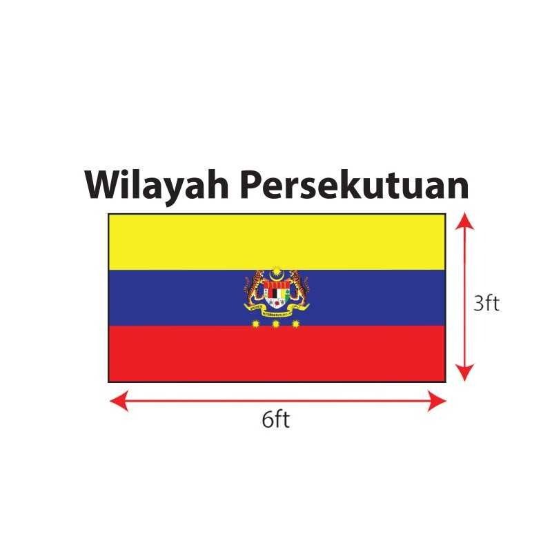 Bendera Wilayah Persekutuan (Polymesh) 3 x 6ft, Hobbies & Toys, Stationery & Craft, Stationery ...