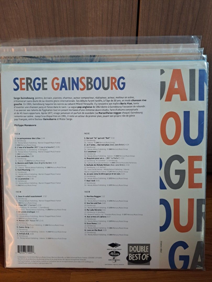 Best of Serge Gaunsbourge, Hobbies & Toys, Music & Media, Vinyls on ...