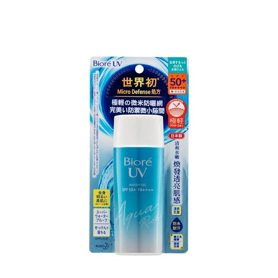 Biore UV Aqua Rich Watery Gel 90g, Beauty & Personal Care, Face, Face ...