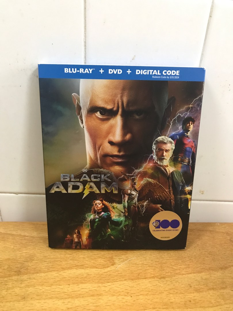 Black Adam-Original and genuine Blu ray & DVD and slipcase from USA ...