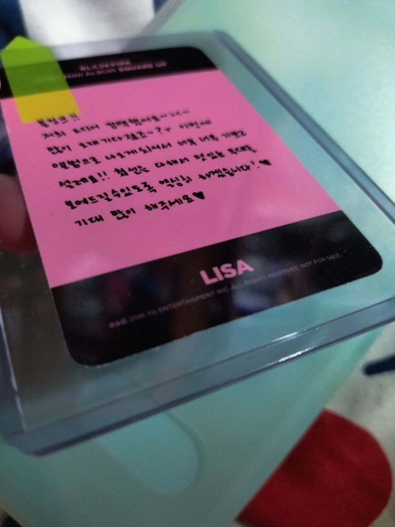 Blackpink Lisa Square Up Photocard, Hobbies & Toys, Memorabilia ...
