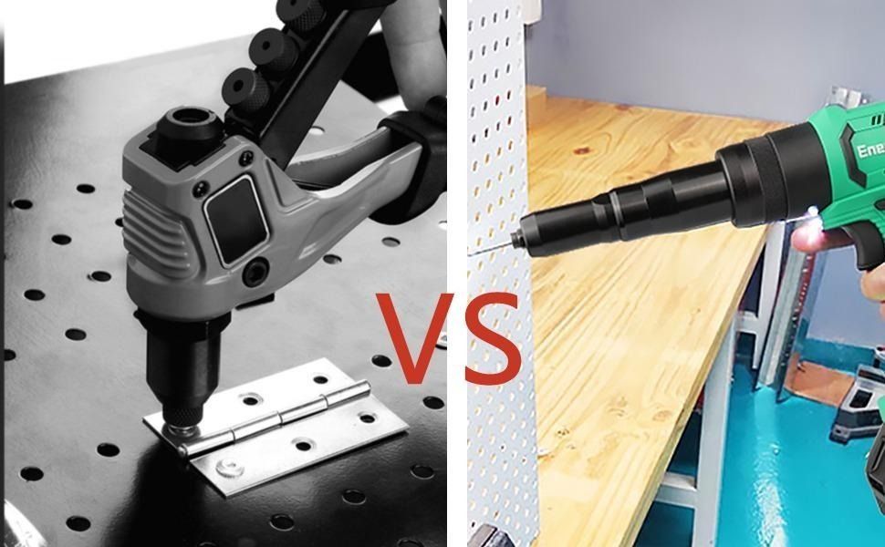 [C6923] Enegitech 18V Lithium-Ion Cordless Rivet Gun Power Riveter with ...