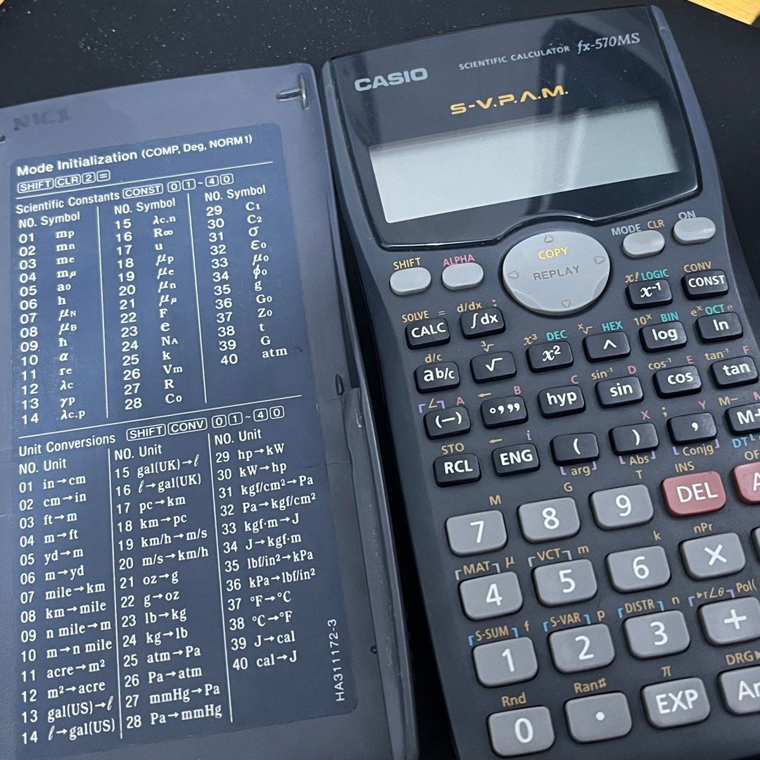 Casio Scientific Calculator fx-570MS, Computers & Tech, Office ...