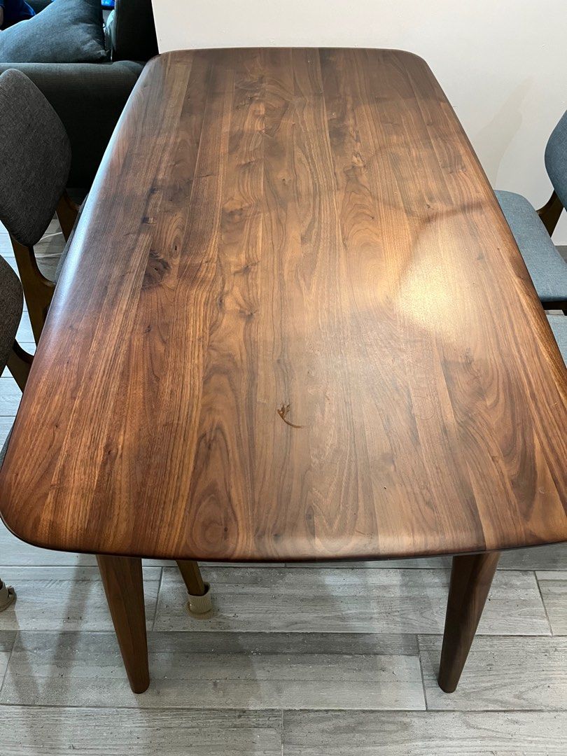 Castlery Dining Set Table Set - Vincent Dining Table with 4 Joshua ...