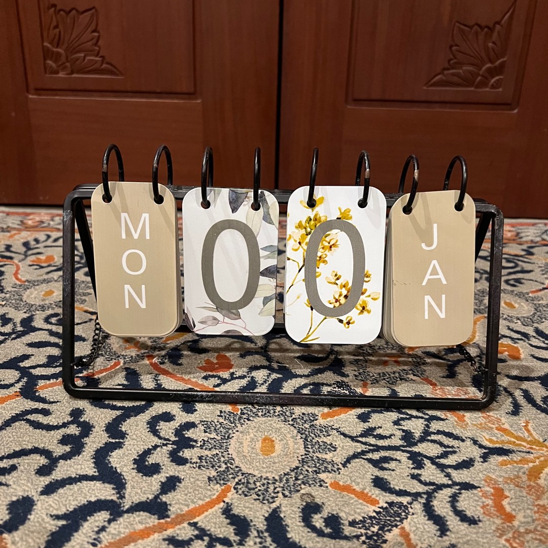 SSF Perpetual Table Calendar, Furniture & Home Living, Home Decor ...