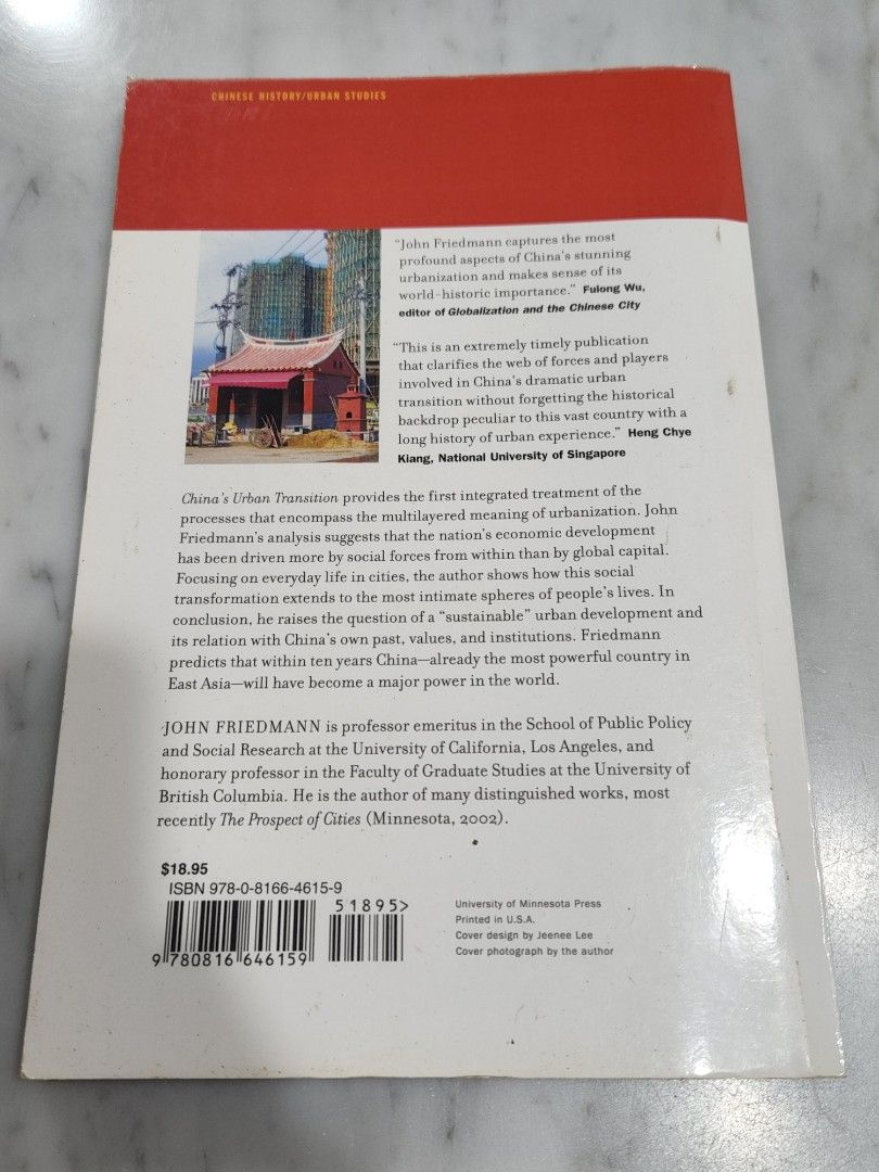 China's Urban Transition by John Friedmann, Hobbies & Toys, Books ...
