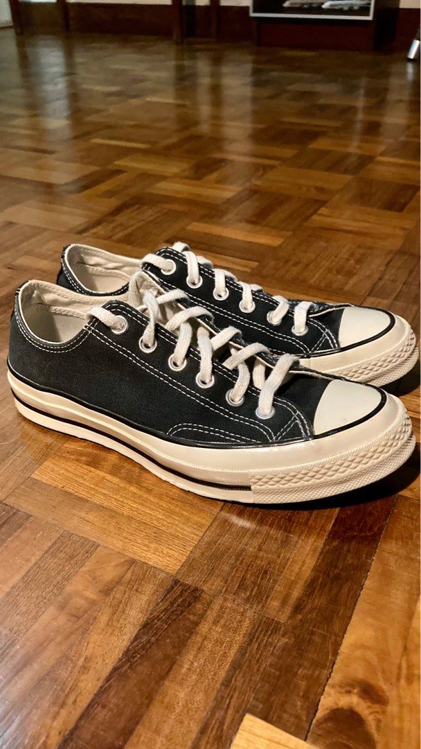 Converse All Star Chuck 70 Black Sneakers, Men's Fashion, Footwear, Sneakers on Carousell