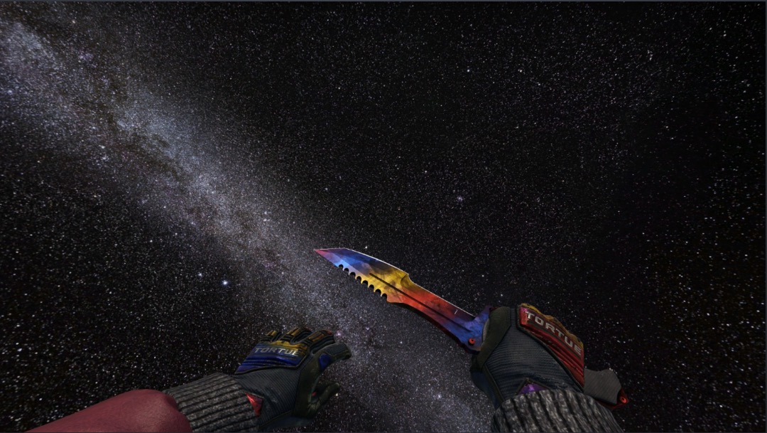 Csgo Statrak Huntsman knife marble fade, Video Gaming, Gaming ...