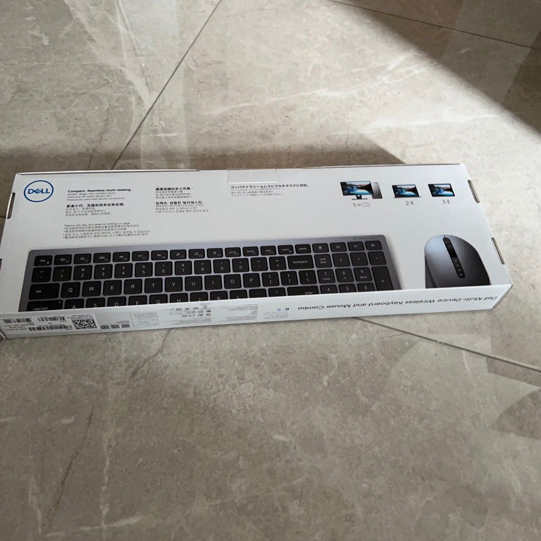 Dell Multi-Device Wireless Bluetooth Keyboard and Mouse (KM7120W), Computers & Tech, Parts ...