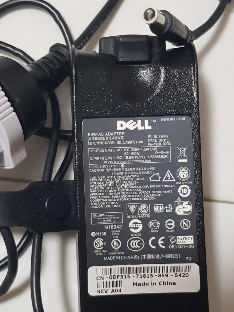 DELL Power Adaptor - model# LA90PS1-00, Computers & Tech, Parts ...