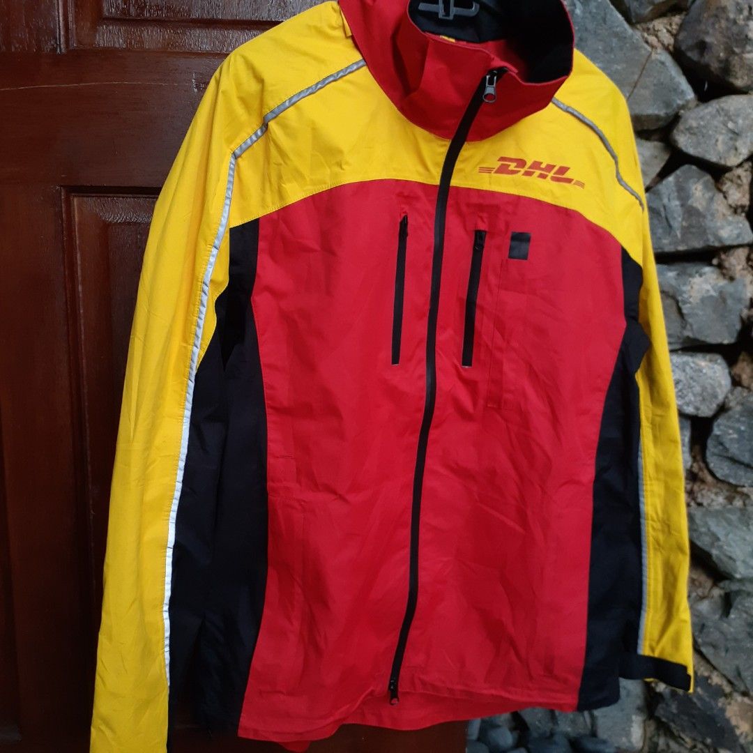 Dhl shell jacket, Men's Fashion, Activewear on Carousell