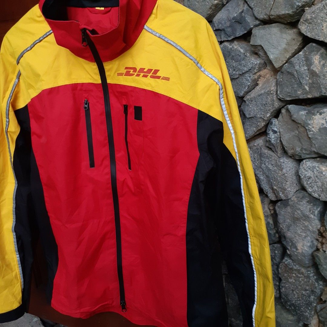 Dhl shell jacket, Men's Fashion, Activewear on Carousell