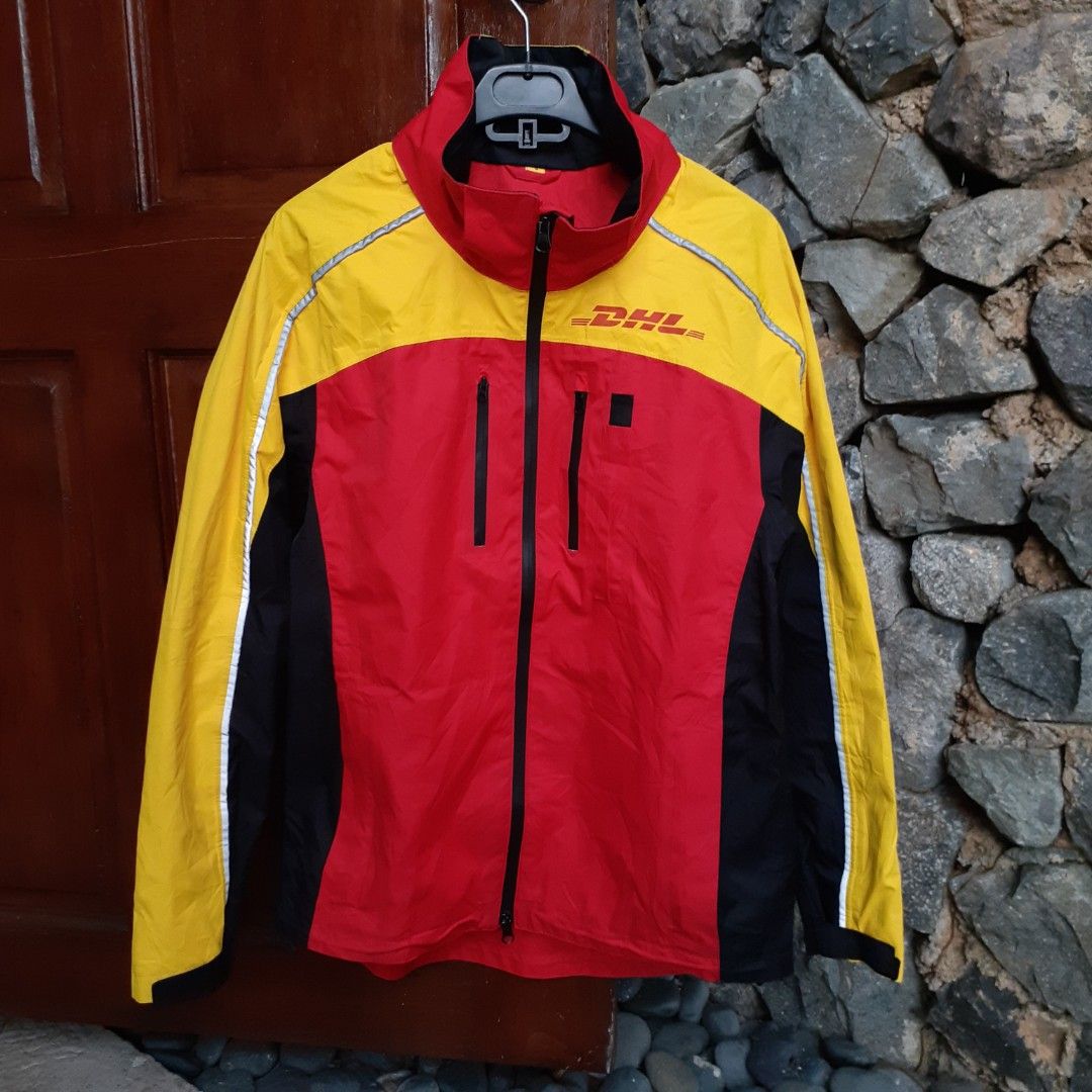 Dhl shell jacket, Men's Fashion, Activewear on Carousell