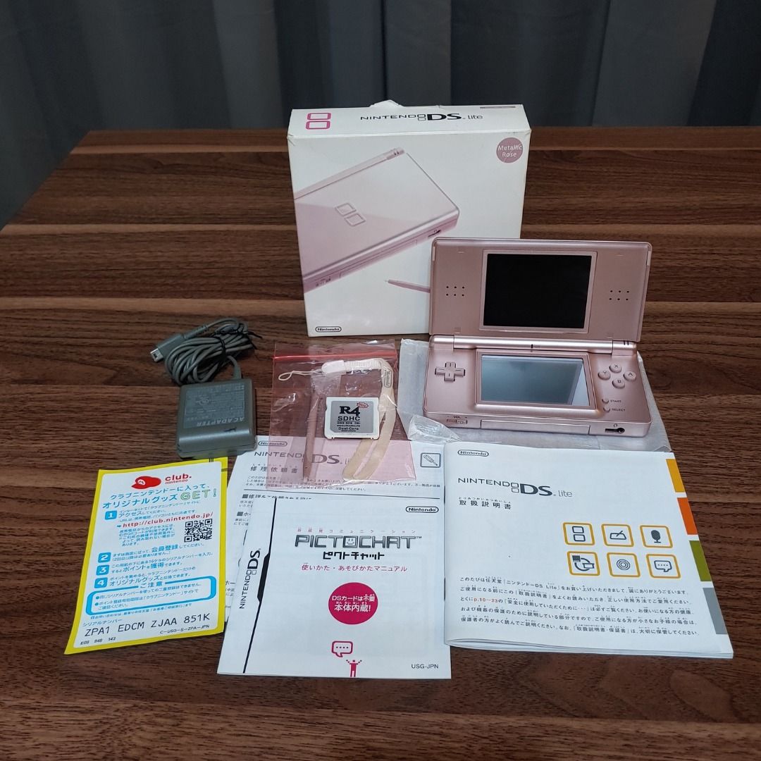 DSLITE - METALLIC ROSE - COMPLETE - FREE R4 WITH GAMES, Video Gaming ...