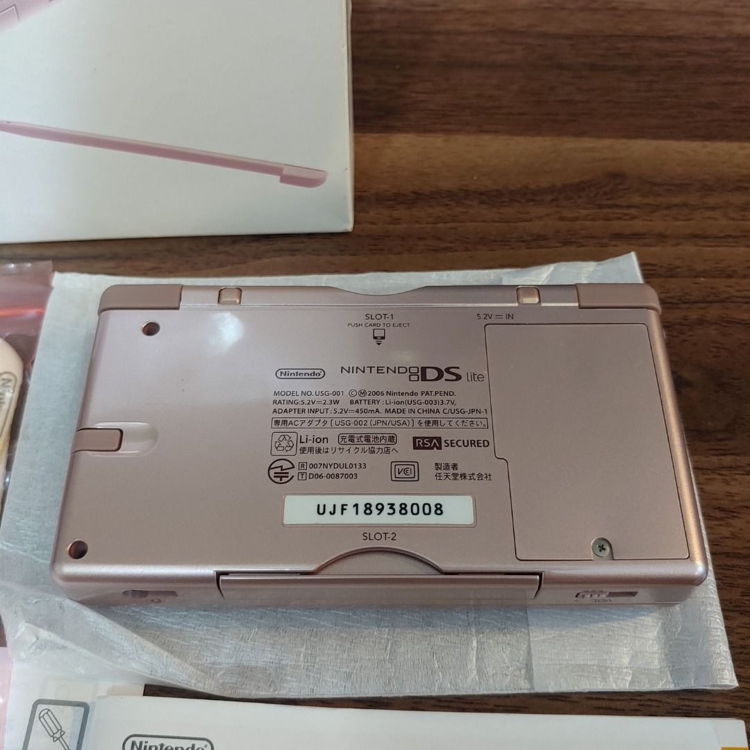 DSLITE - METALLIC ROSE - COMPLETE - FREE R4 WITH GAMES, Video Gaming ...