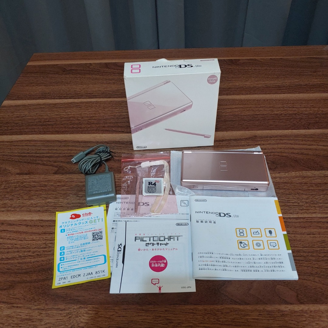 DSLITE - METALLIC ROSE - COMPLETE - FREE R4 WITH GAMES, Video Gaming ...