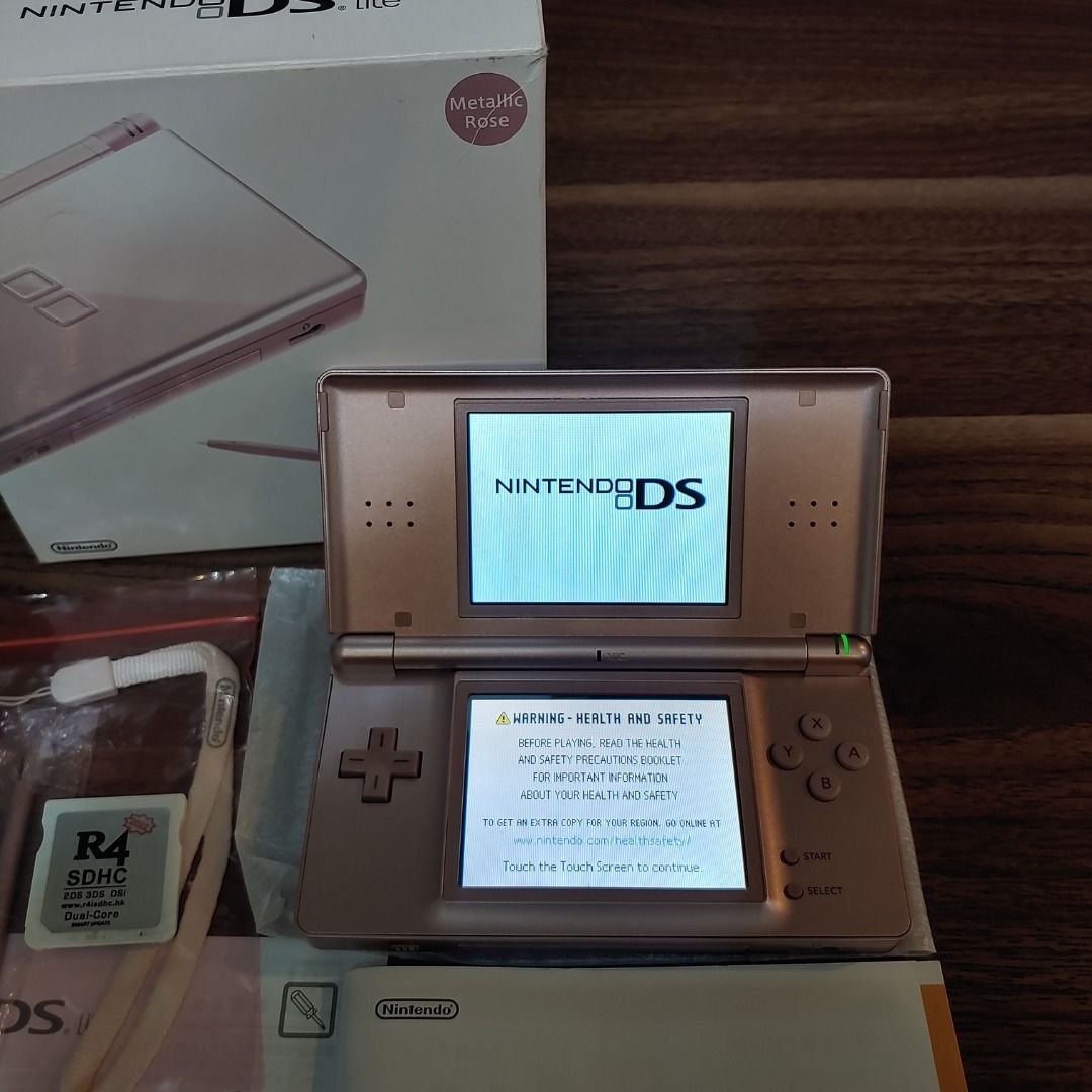 DSLITE - METALLIC ROSE - COMPLETE - FREE R4 WITH GAMES, Video Gaming ...