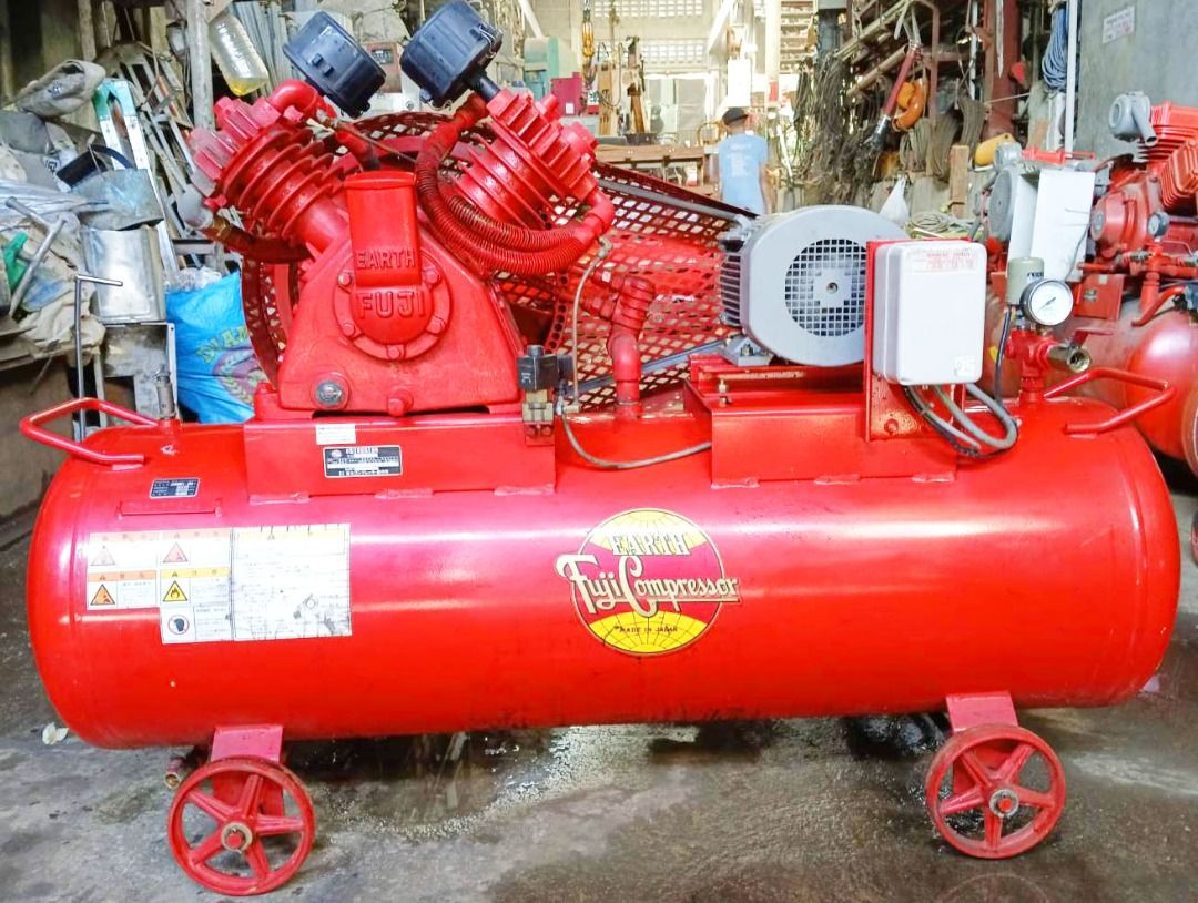 Earth Fuji Air Compressor 5hp 220V 3phase 200 Psi from Japan ...