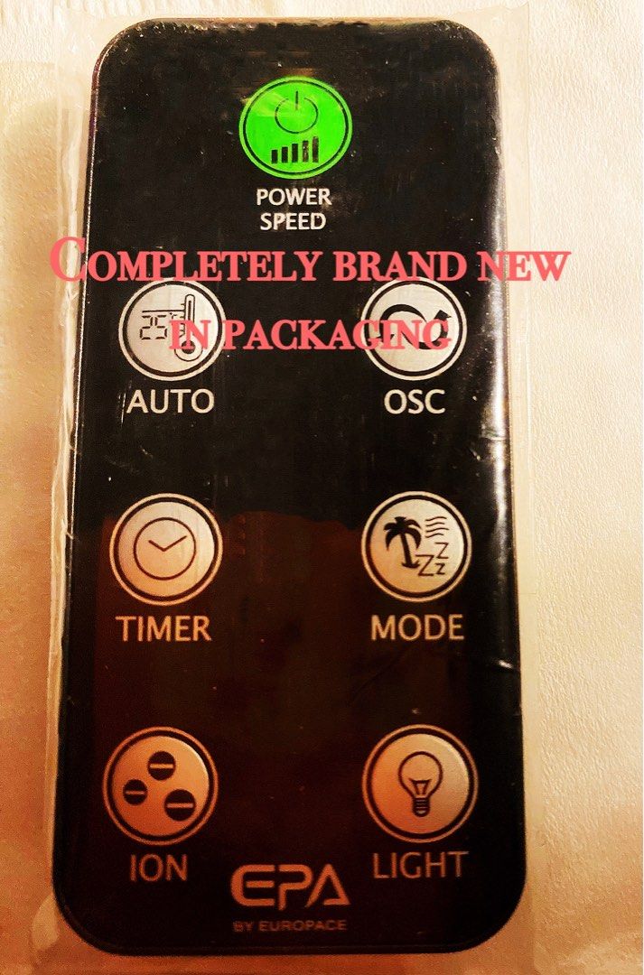 EuropAce Black BLADELESS Tower Fan with Ionizer (Digital Ambient ...