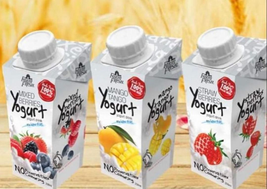 FarmFresh Mixed Flavour Yogurt Drink 200ml x 24, Food & Drinks, Beverages on Carousell