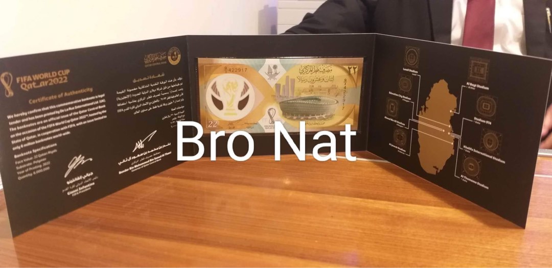 FIFA Commemorative Note Qatar, Hobbies & Toys, Memorabilia ...