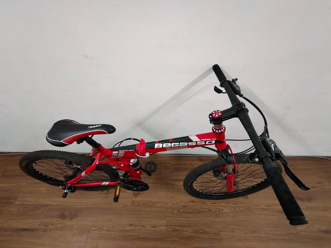 Foldable MTB Bicycle Begasso Soldier 24 inch with 7 speed Shimano ...