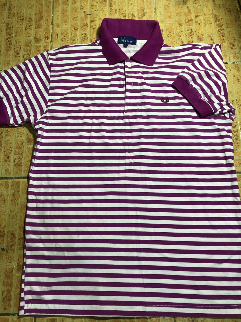Fred Perry Purple Polo Shirt, Men's Fashion, Tops & Sets, Tshirts ...