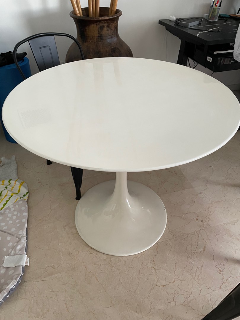 Free white table, Furniture & Home Living, Furniture, Tables & Sets on ...
